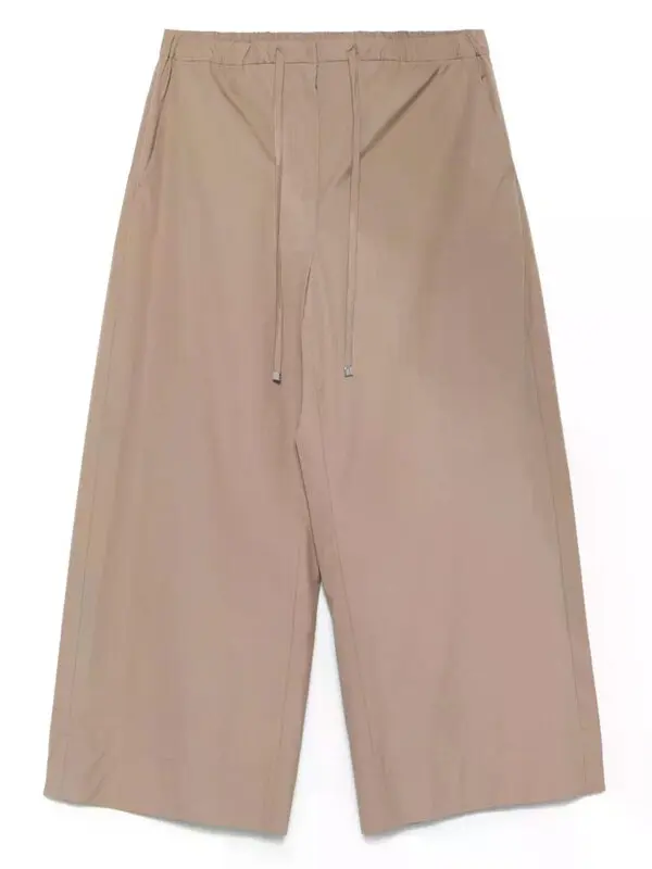 Max Mara Drawstring Cotton Trousers