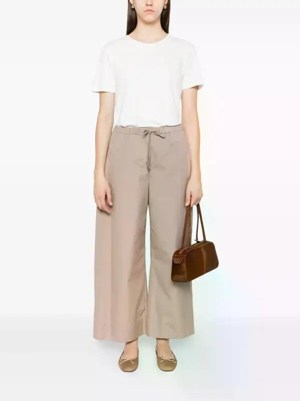 Max Mara Drawstring Cotton Trousers