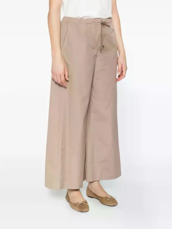 Max Mara Drawstring Cotton Trousers