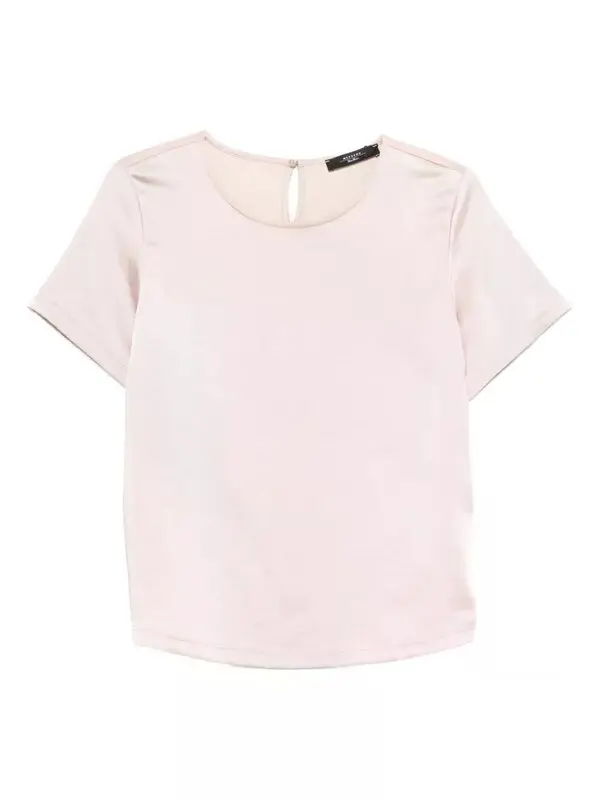 Max Mara Keyhole-neck Short-sleeve Top