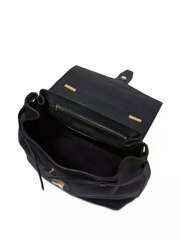 LANCEL Charlie De Leather Tote Bag - Black