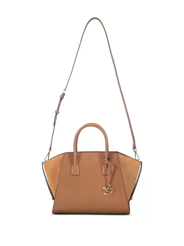 Michael Kors Avril Leather Tote Bag - Brown