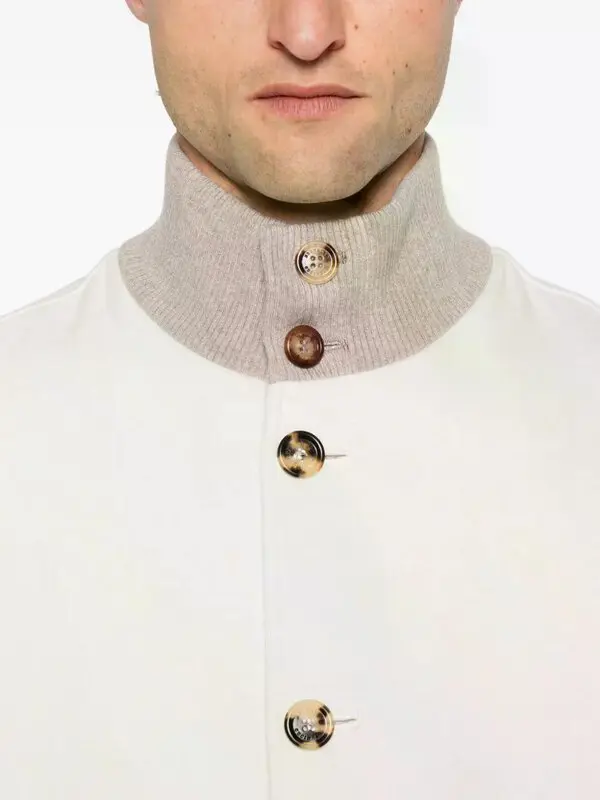 Brunello Cucinelli Button-up Bomber Jacket - Neutrals