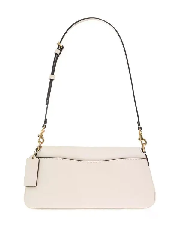 COACH Clasp-detail Leather Shoulder Bag - Neutrals