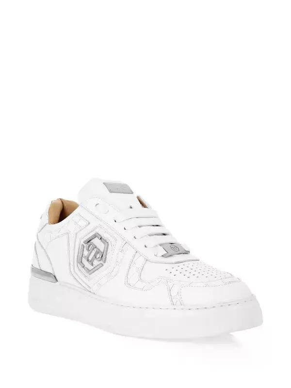 Philipp Plein Crocodile-embossed Logo Trainers