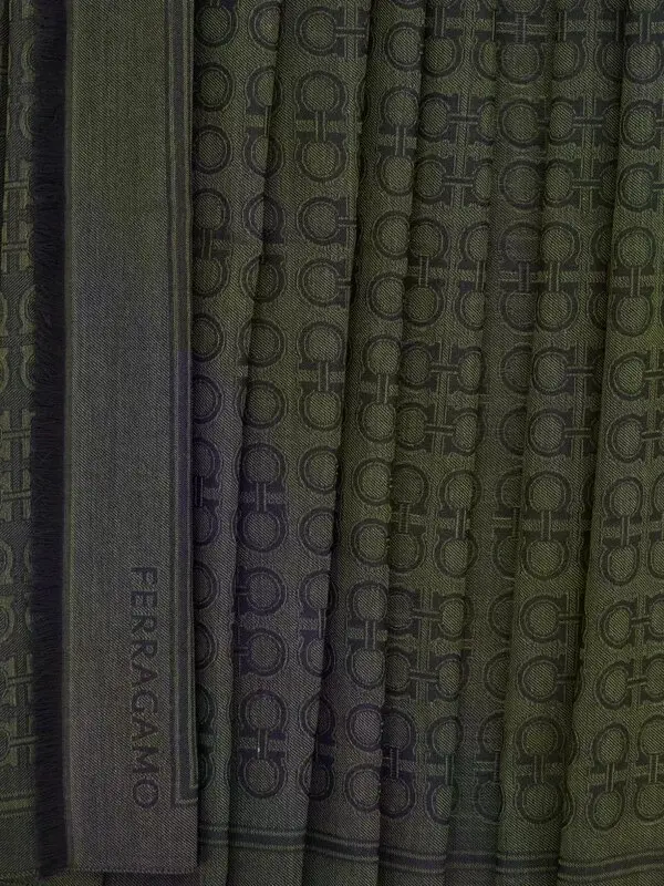 FERRAGAMO Gancini-patterned Scarf