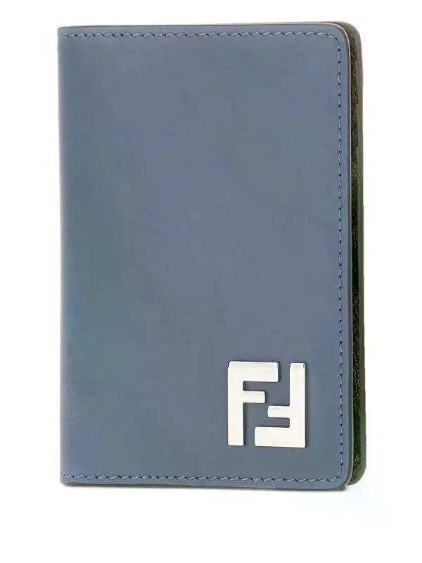 Fendi Logo-plaque Leather Cardholder