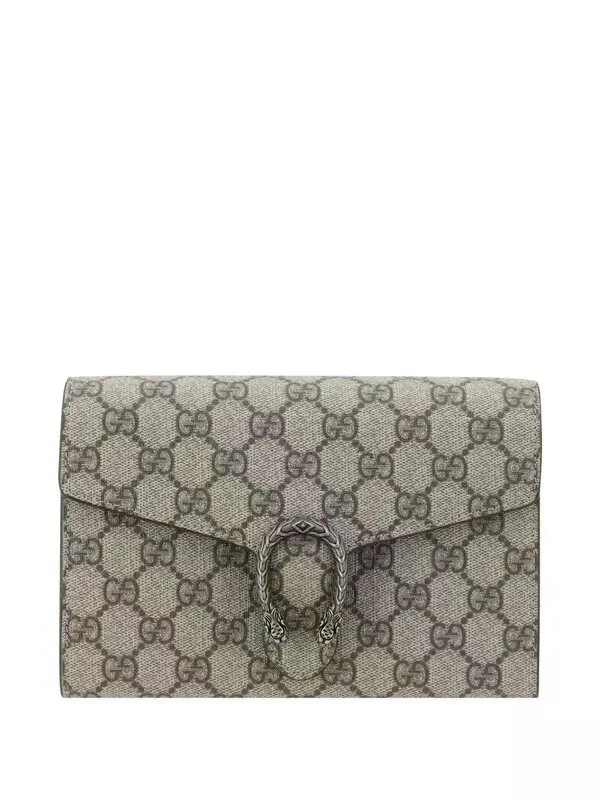 Gucci Dionysus Gg Supreme Wallet-on-chain - Neutrals