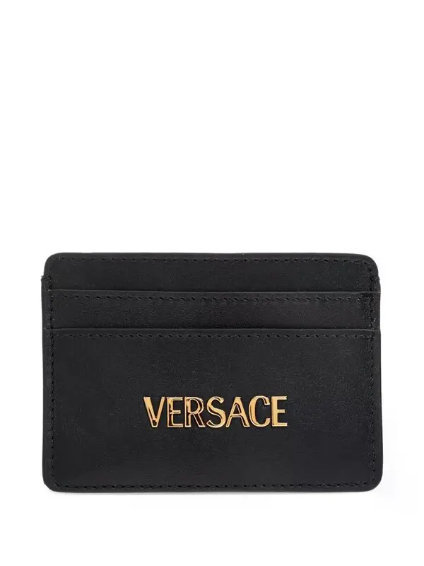 Versace Logo-plaque Cardholder - Black