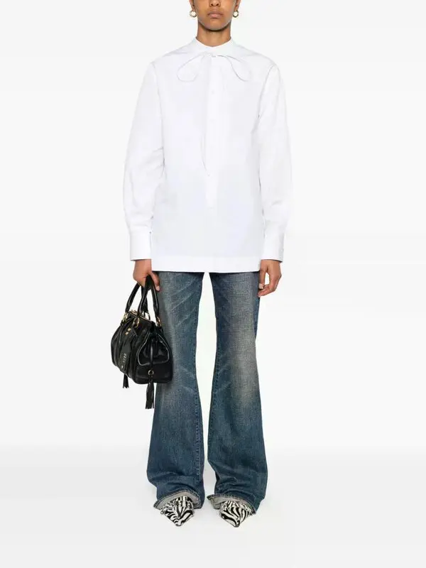Gucci Neck-tie Long-sleeve Shirt