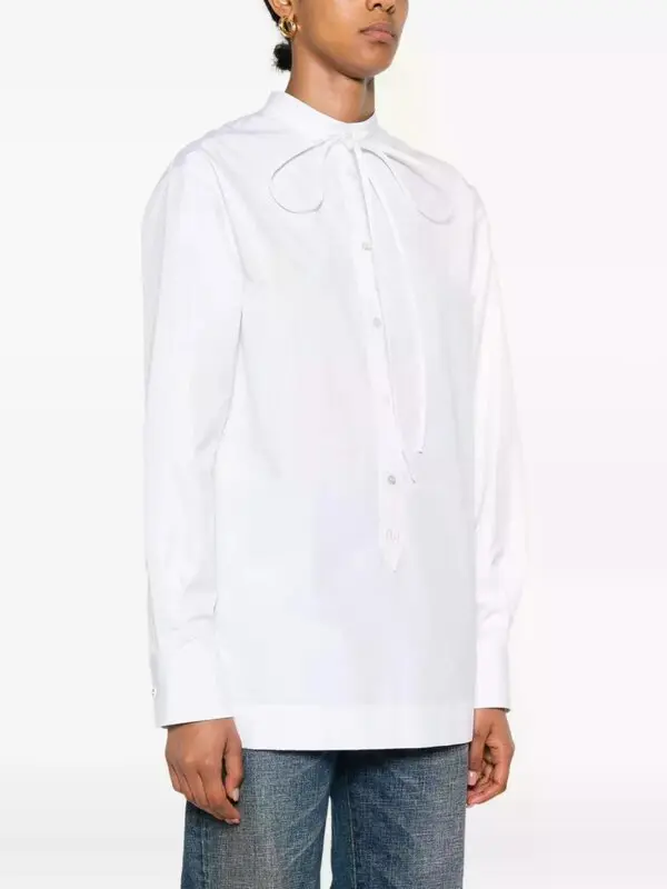 Gucci Neck-tie Long-sleeve Shirt