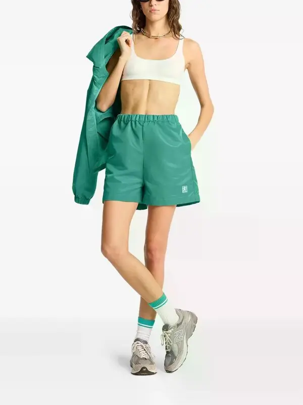 SPORTY & RICH Logo-patch Running Shorts