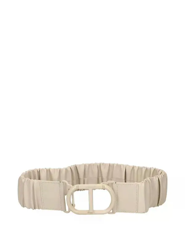 TWINSET Pleated Buckle Belt - Neutrals
