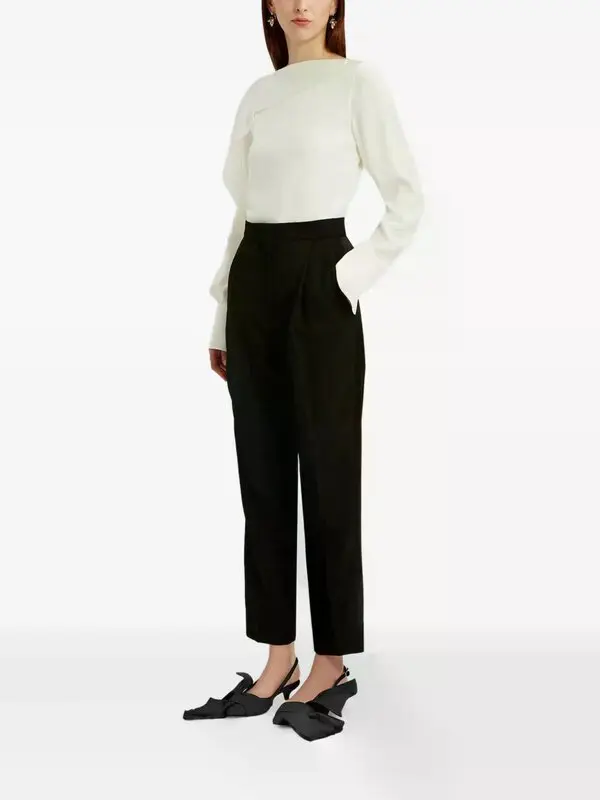 Erdem Pleated Straight Trousers