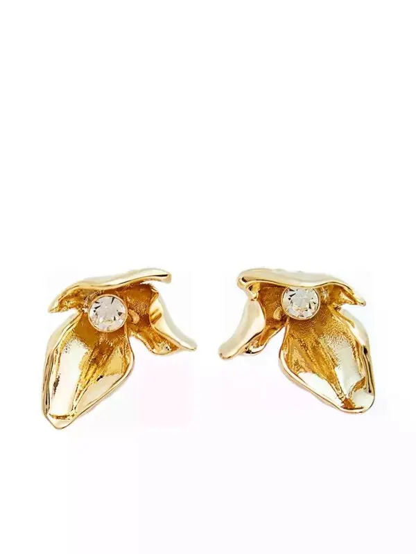 Erdem Small Flower Stud Earrings - Gold
