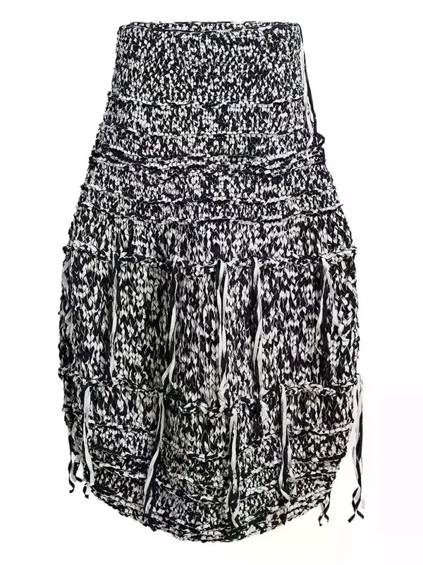 Khaite Inna Tiered Skirt - Blue