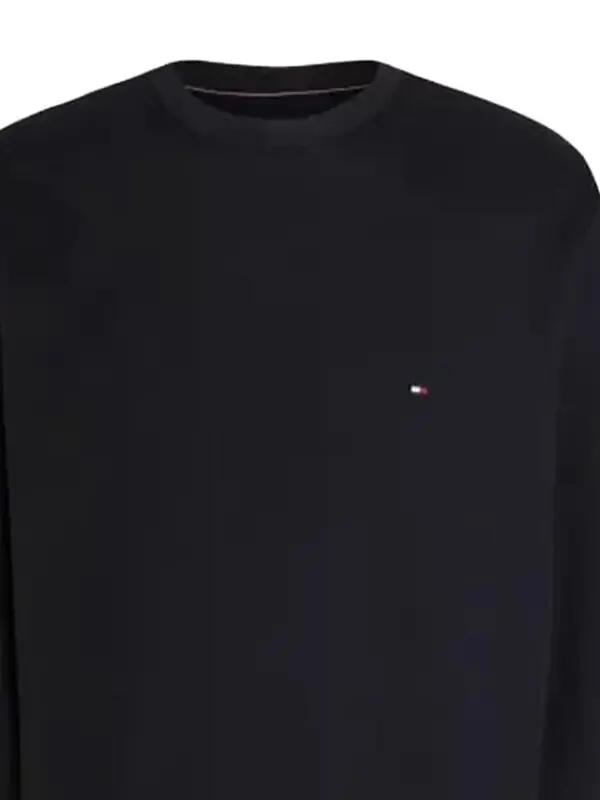 Tommy Hilfiger Logo-embroidered Crew-neck Jumper - Blue