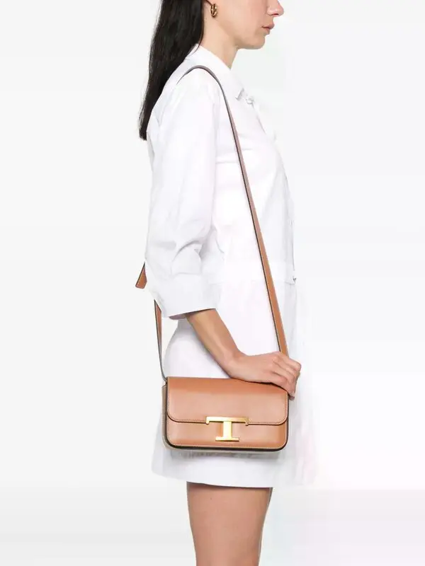 TOD'S Leather Crossbody Bag - Brown