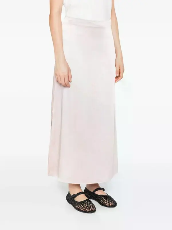 Max Mara Satin-finish Midi Skirt - Neutrals