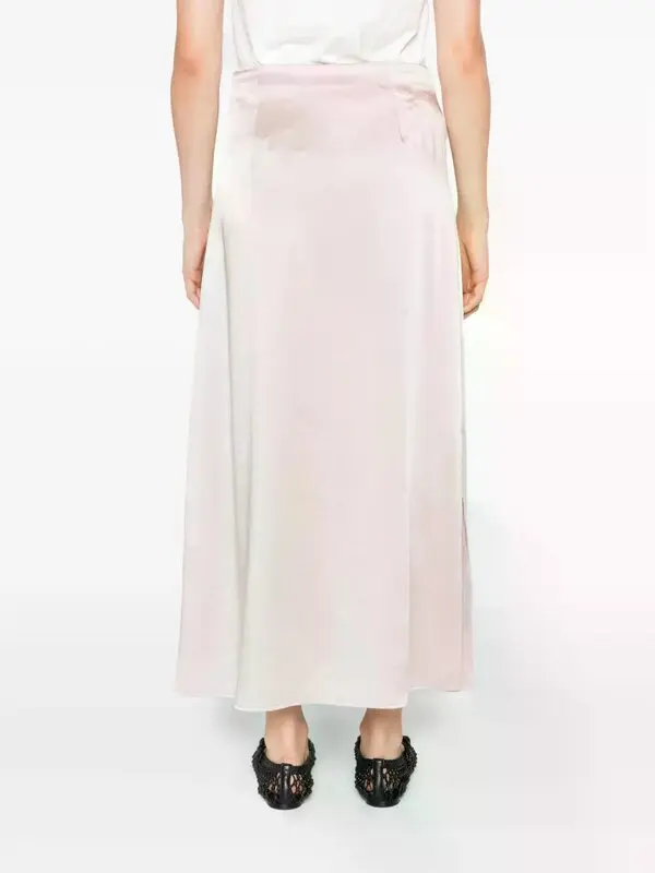 Max Mara Satin-finish Midi Skirt - Neutrals