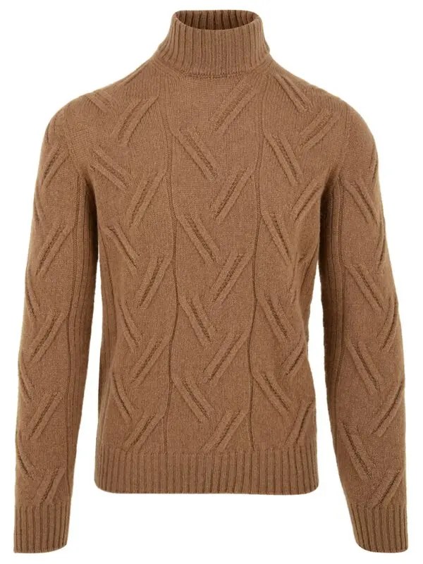 DRUMOHR Turtleneck Pullover - Brown