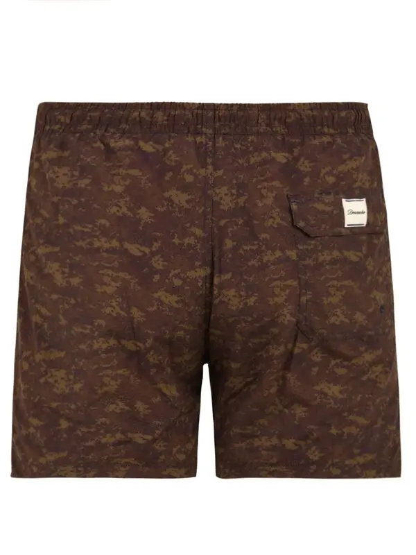 DRUMOHR Printed Swim Shorts - Brown