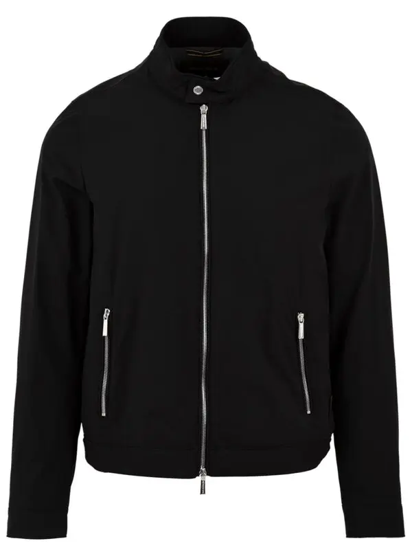 MOORER Zip-up Jacket - Black
