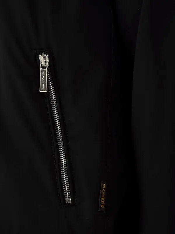 MOORER Zip-up Jacket - Black