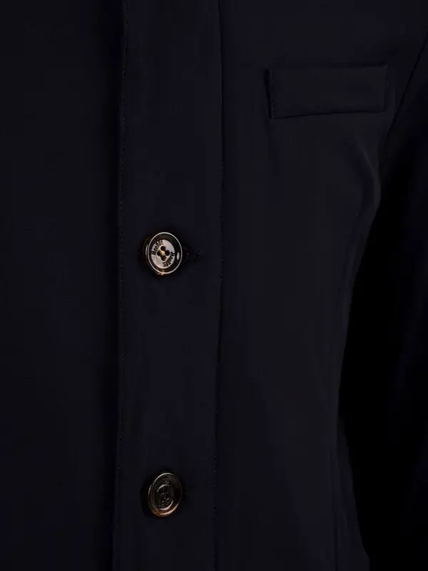 MOORER Button Detailed Jacket - Blue