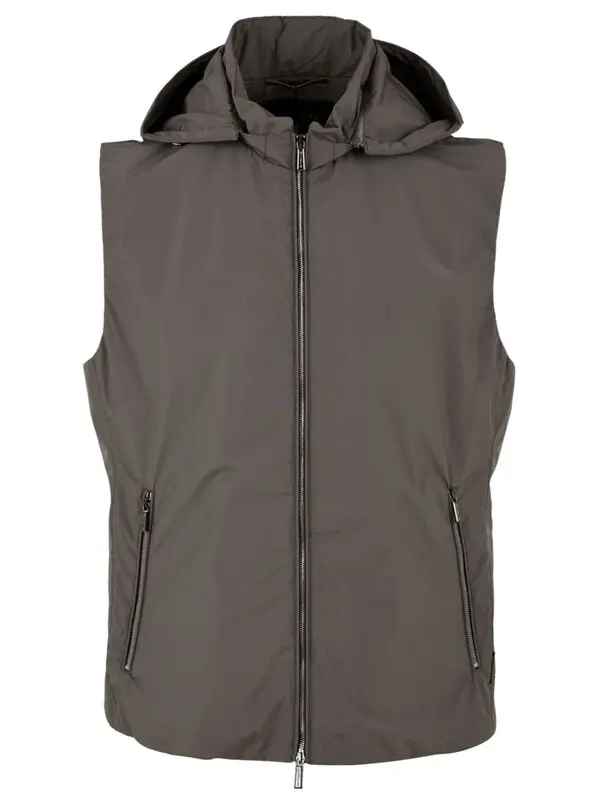 MOORER Padded Vest - Visone