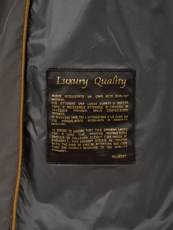 MOORER Padded Vest - Visone