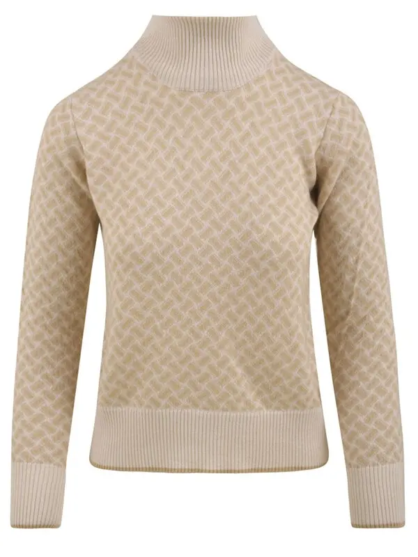 DRUMOHR Patterned Turtleneck Sweater