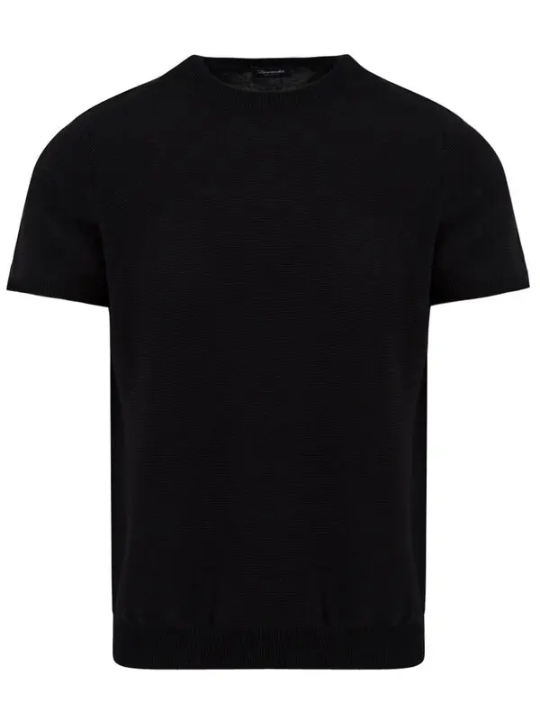 DRUMOHR Short Sleeve Sweater - Black