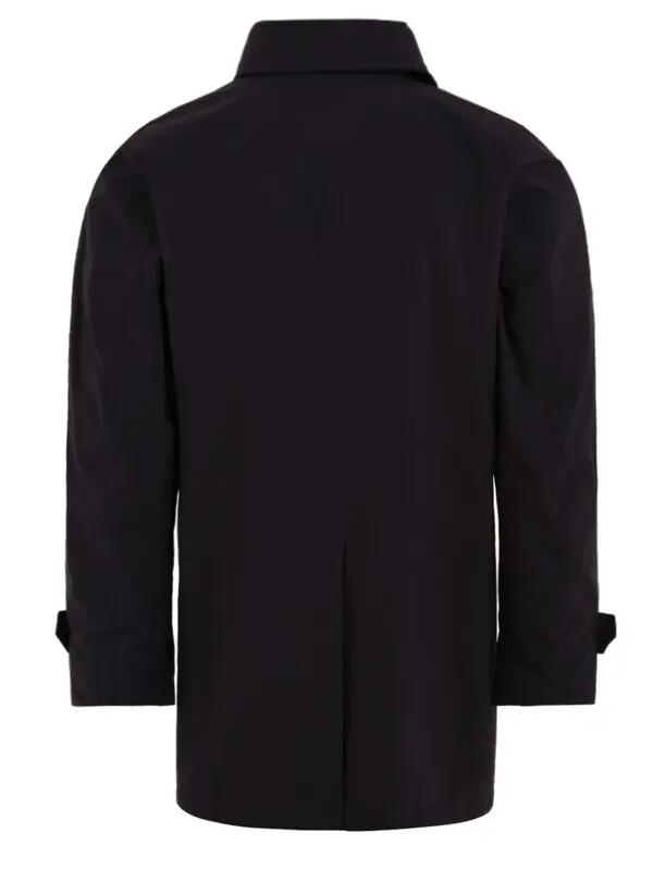 MOORER Classic Collared Coat - Blue