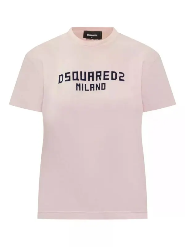Dsquared2 Logo-embroidered T-shirt - Pink