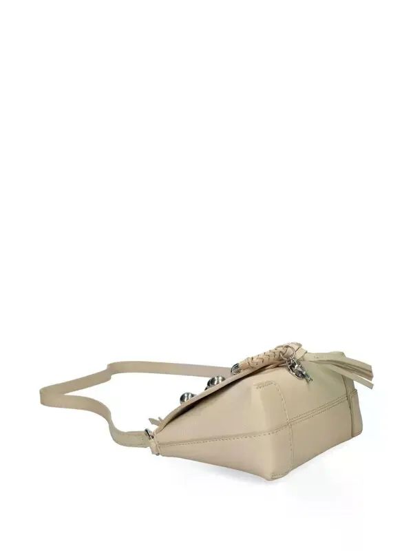 See By Chloé Ring-detail Studded Crossbody Bag - Neutrals