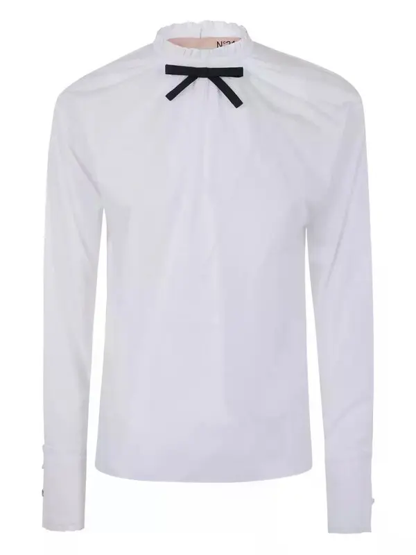N°21 Bow-detailed Ruffled Shirt