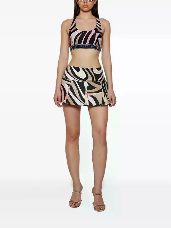 Emilio Pucci Marmo-print Mini Skirt