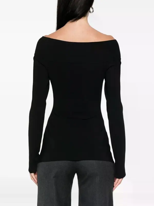 Stella McCartney Boat-neck Long-sleeve Top