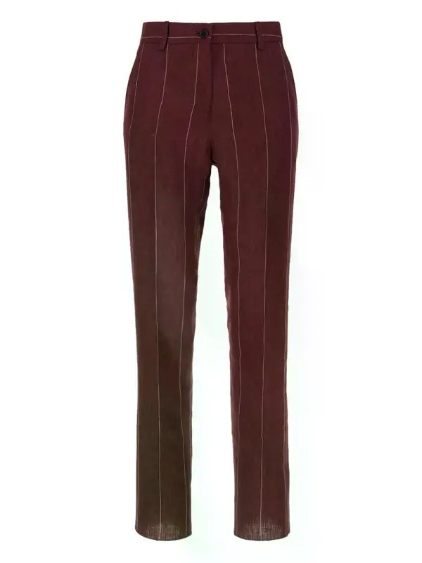 COLAMARINO Pinstriped Suit - Red