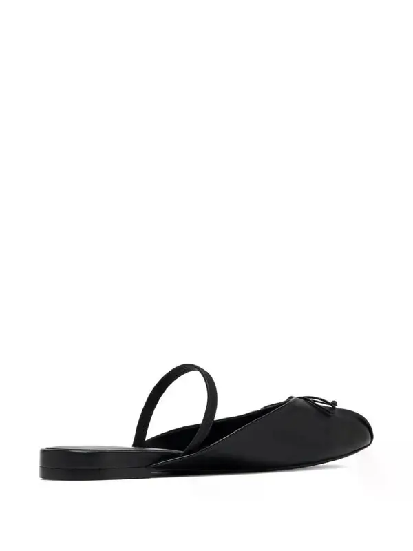 STUART WEITZMAN Prima Bow-detail Leather Mules