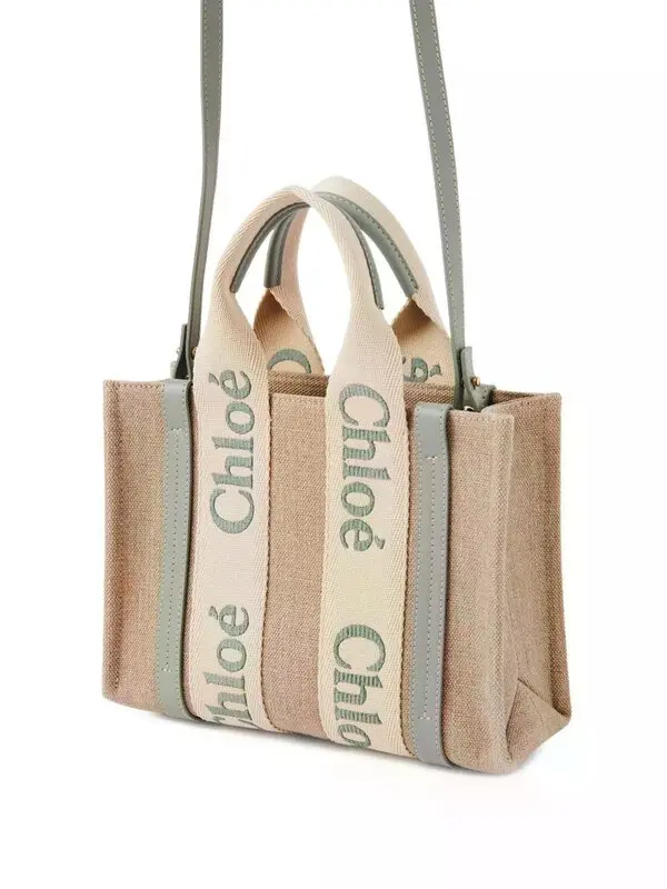 Chloé Logo-detail Tote Bag - Neutrals