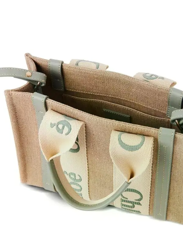 Chloé Logo-detail Tote Bag - Neutrals