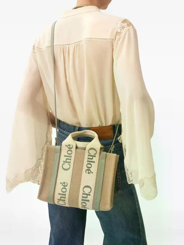 Chloé Logo-detail Tote Bag - Neutrals
