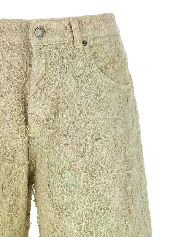 HAIKURE Textured Denim Shorts - Neutrals