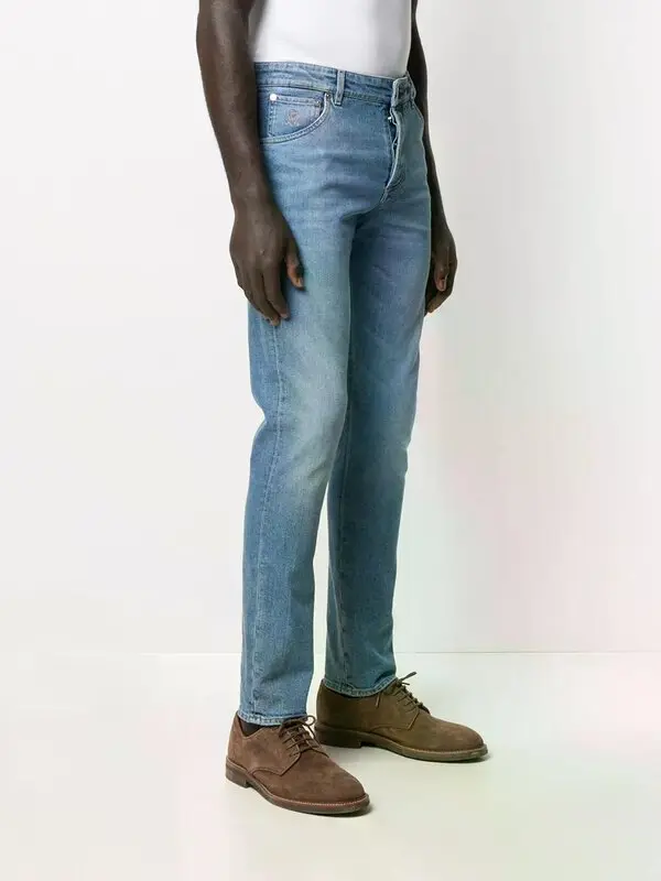 Brunello Cucinelli Straight Leg Five-pocket Jeans - Blue