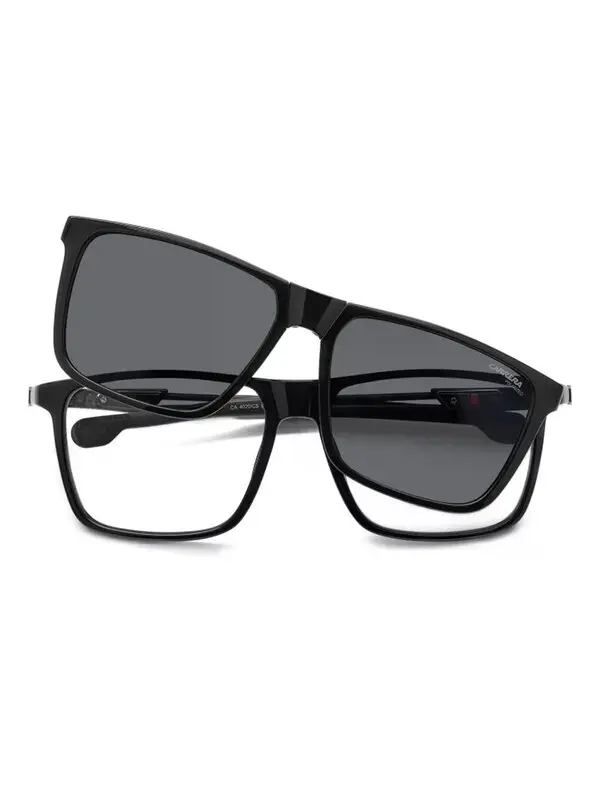 Carrera Eyewear Square-frame Clip-on Sunglasses