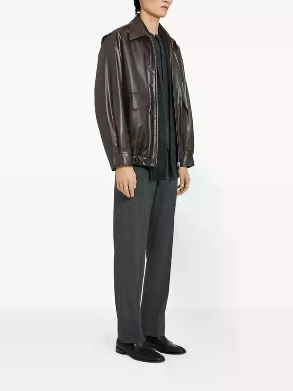 MAISON MARGIELA Pocket-detail Bomber Jacket - Red