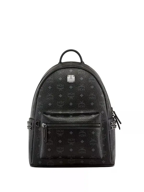 Mcm Studded Monogram Backpack