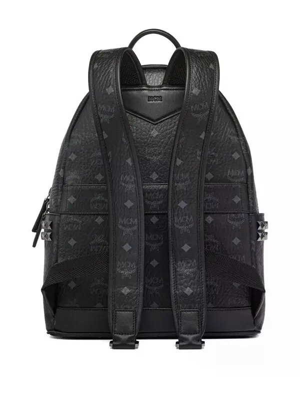 Mcm Studded Monogram Backpack